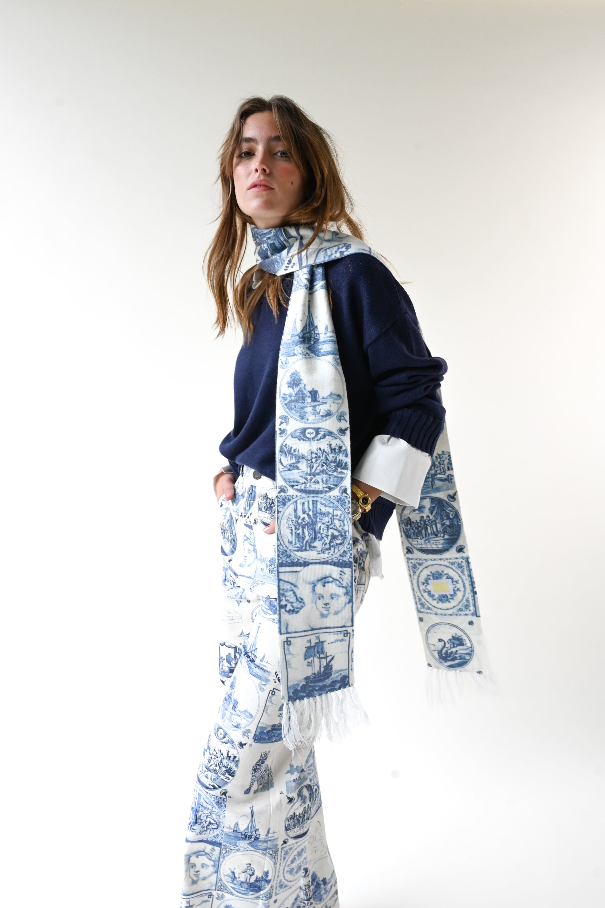 Delft Knit Scarf