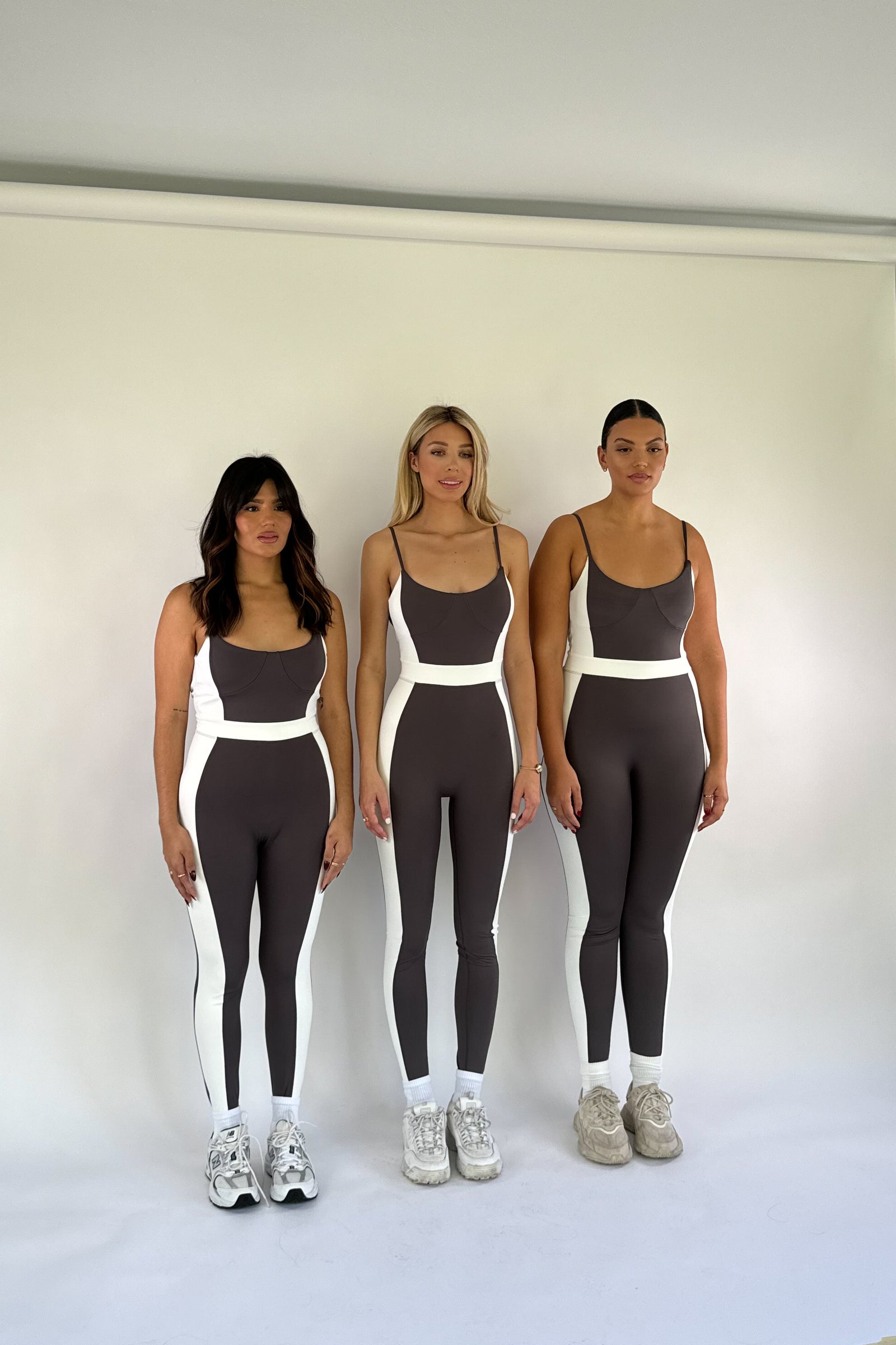 Mackenzie Belted Bodysuit — Charcoal